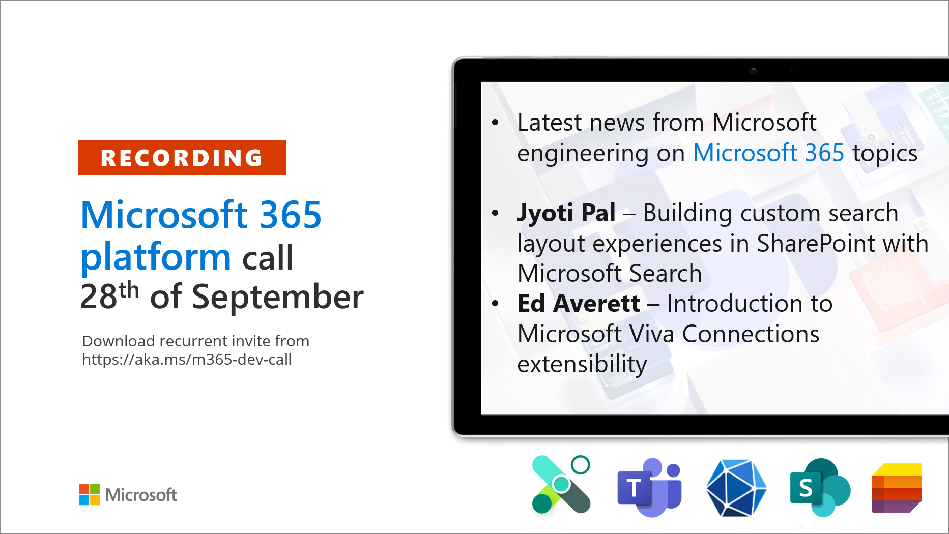 Microsoft 365 Platform Call -- 28th of September, 2021