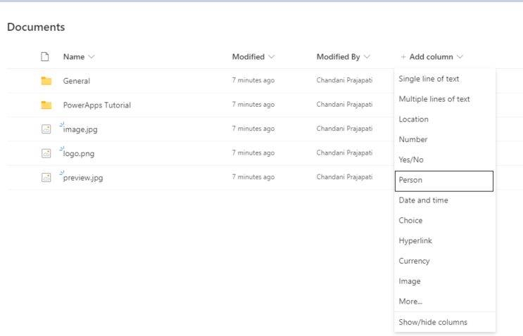 How to show profile picture in Person column in SharePoint list/library?