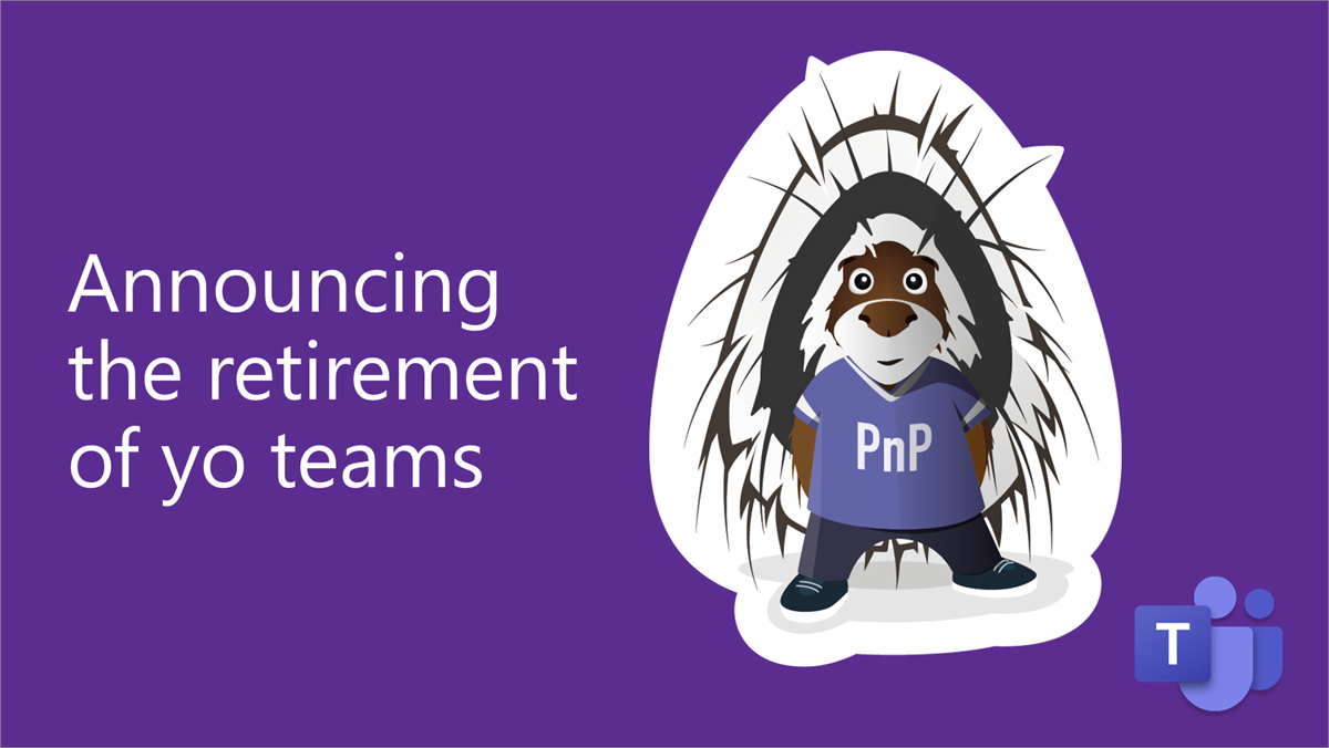 Announcing the retirement of yo teams